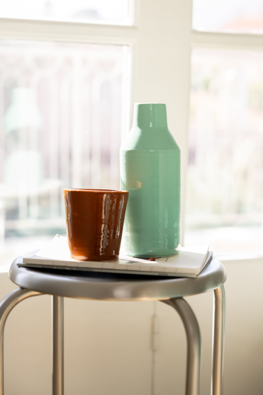Ceramic Carafe & Cup (Turquoise) – Karavan Clothing
