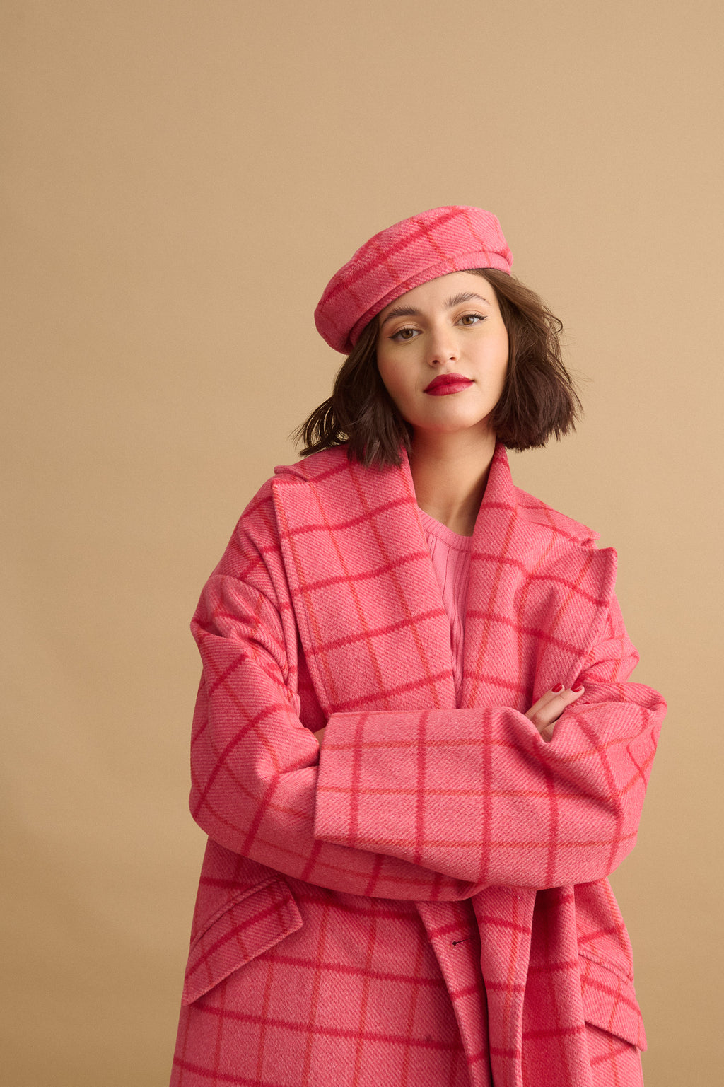 Dolores Beret (Pink) – Karavan Clothing