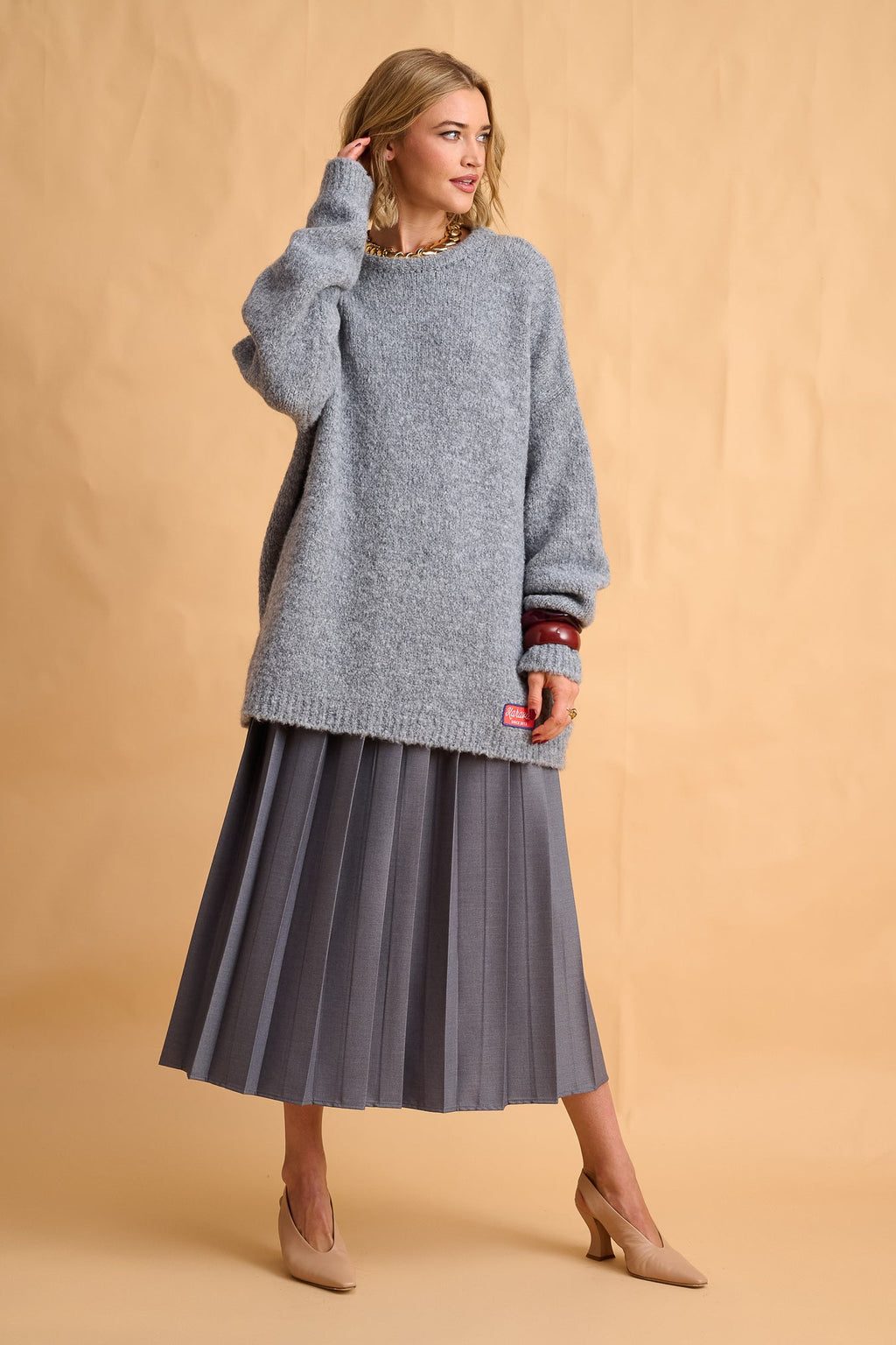 Zoe Pullover (Grey) – Karavan Clothing