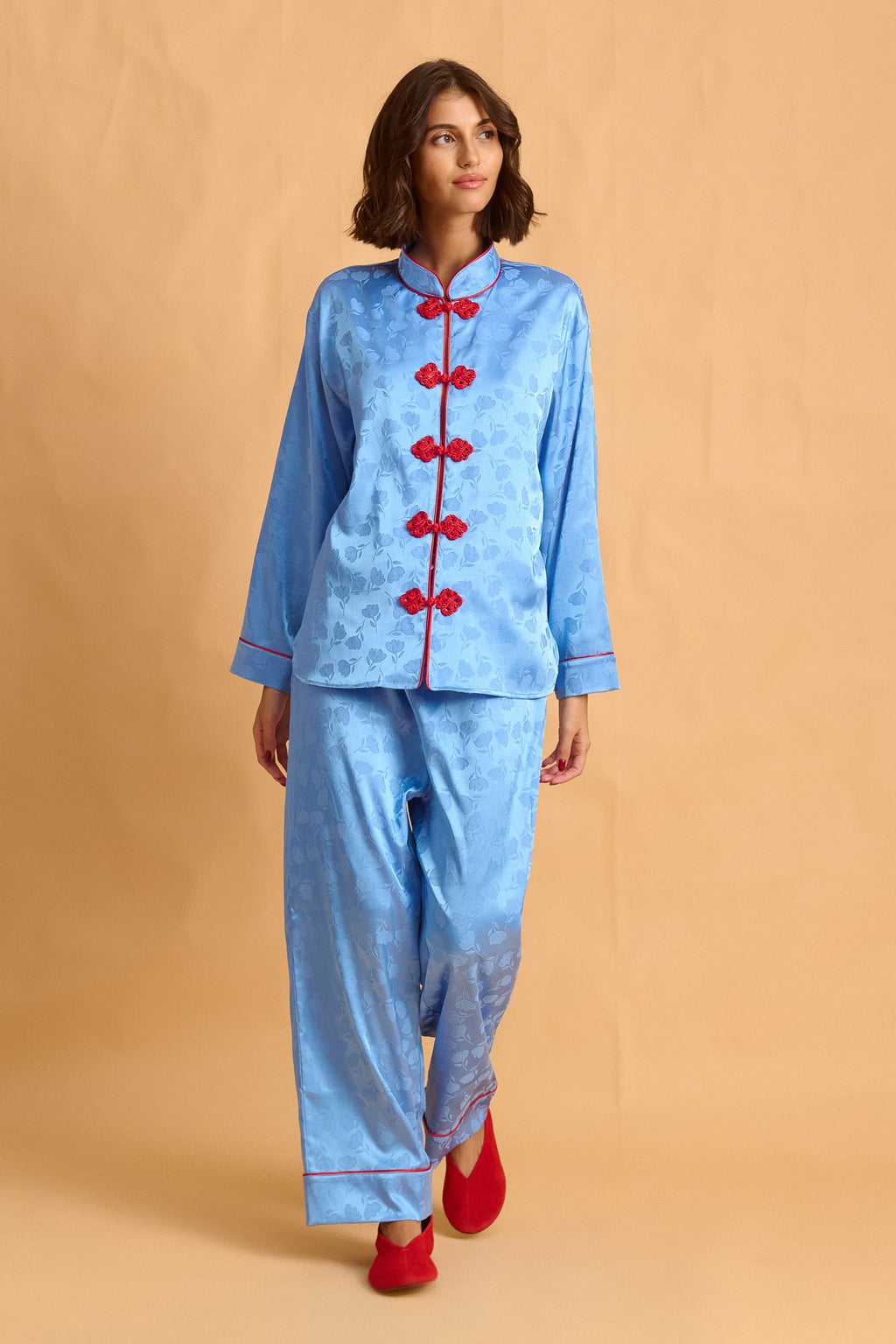 Mandarin Pants (Light Blue) – Karavan Clothing